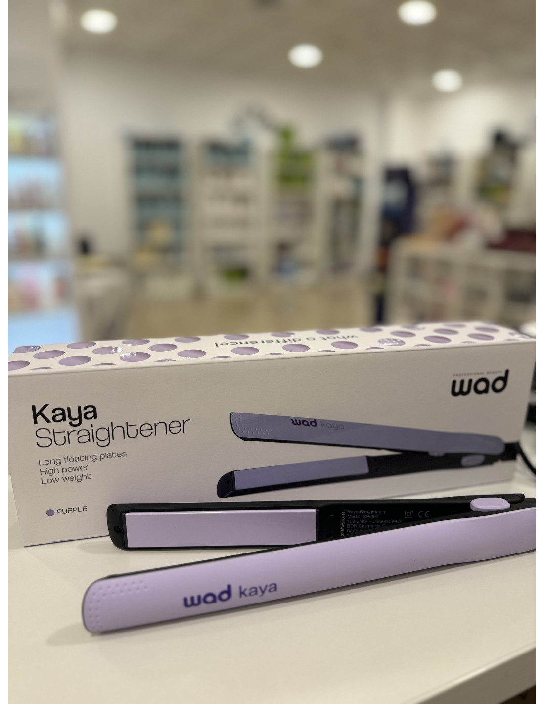 Plancha kaya titanio profesional lila